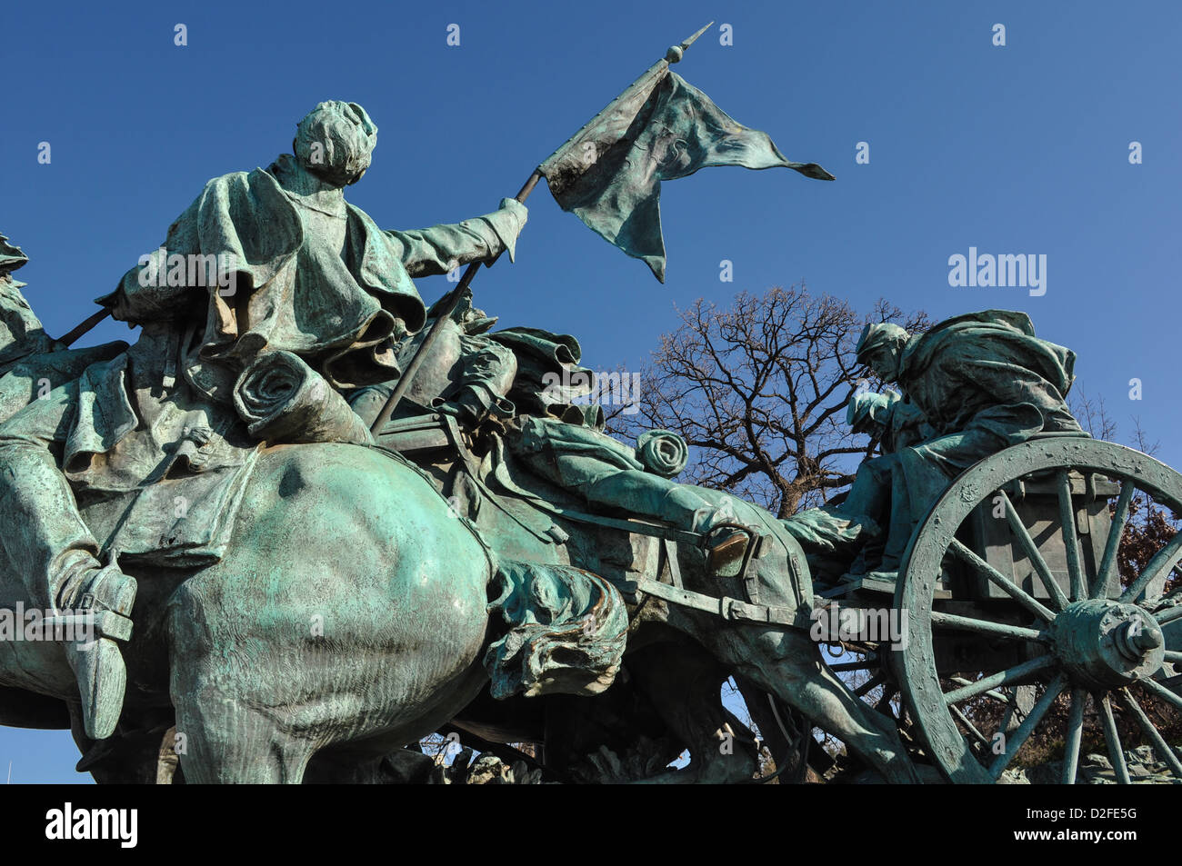 Cavalry charge statue civil war memorial hi-res stock photography and ...