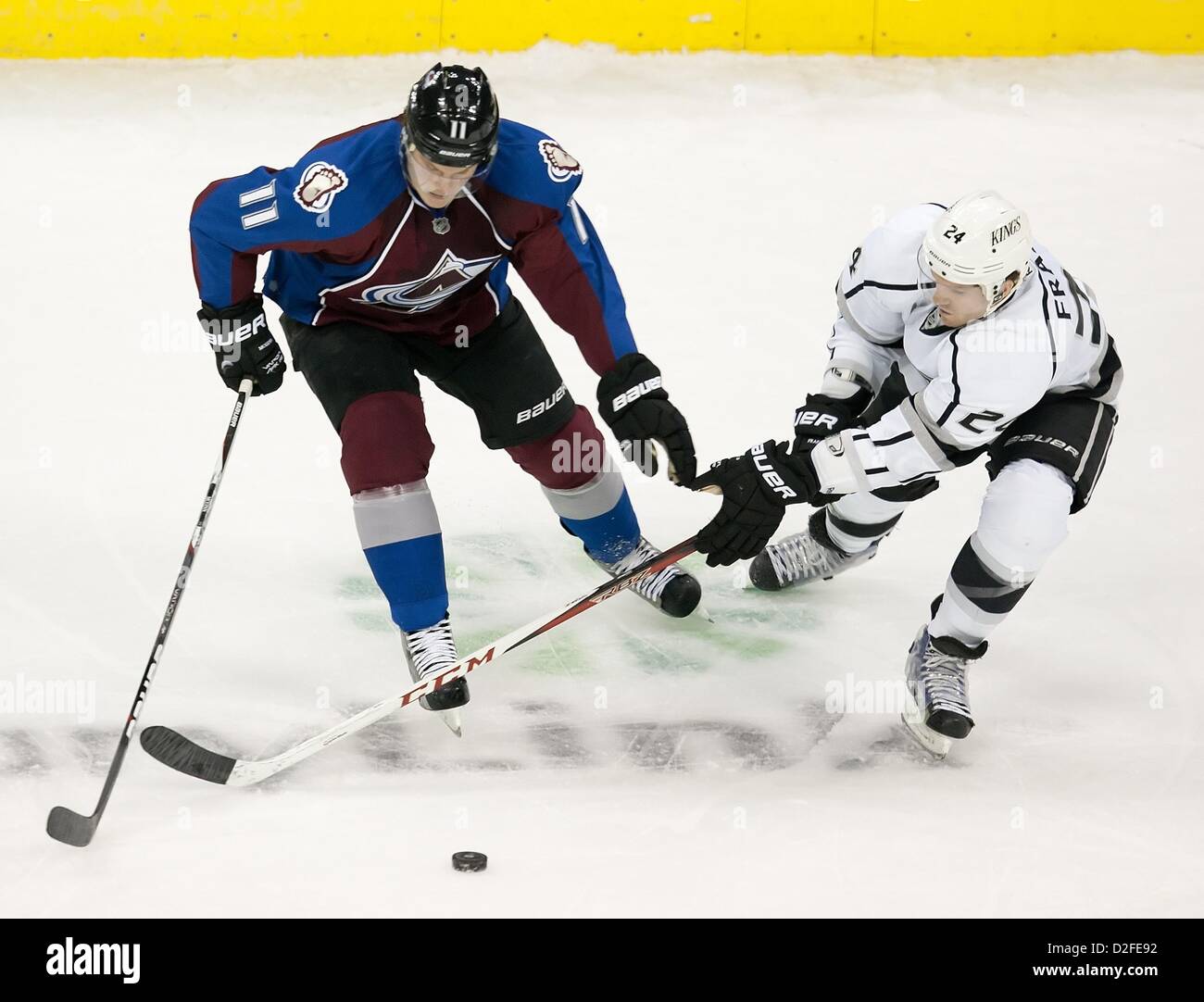 Jan. 22, 2013 - Denver, Colorado, U.S - Colorado Avalanche LW JAMIE ...