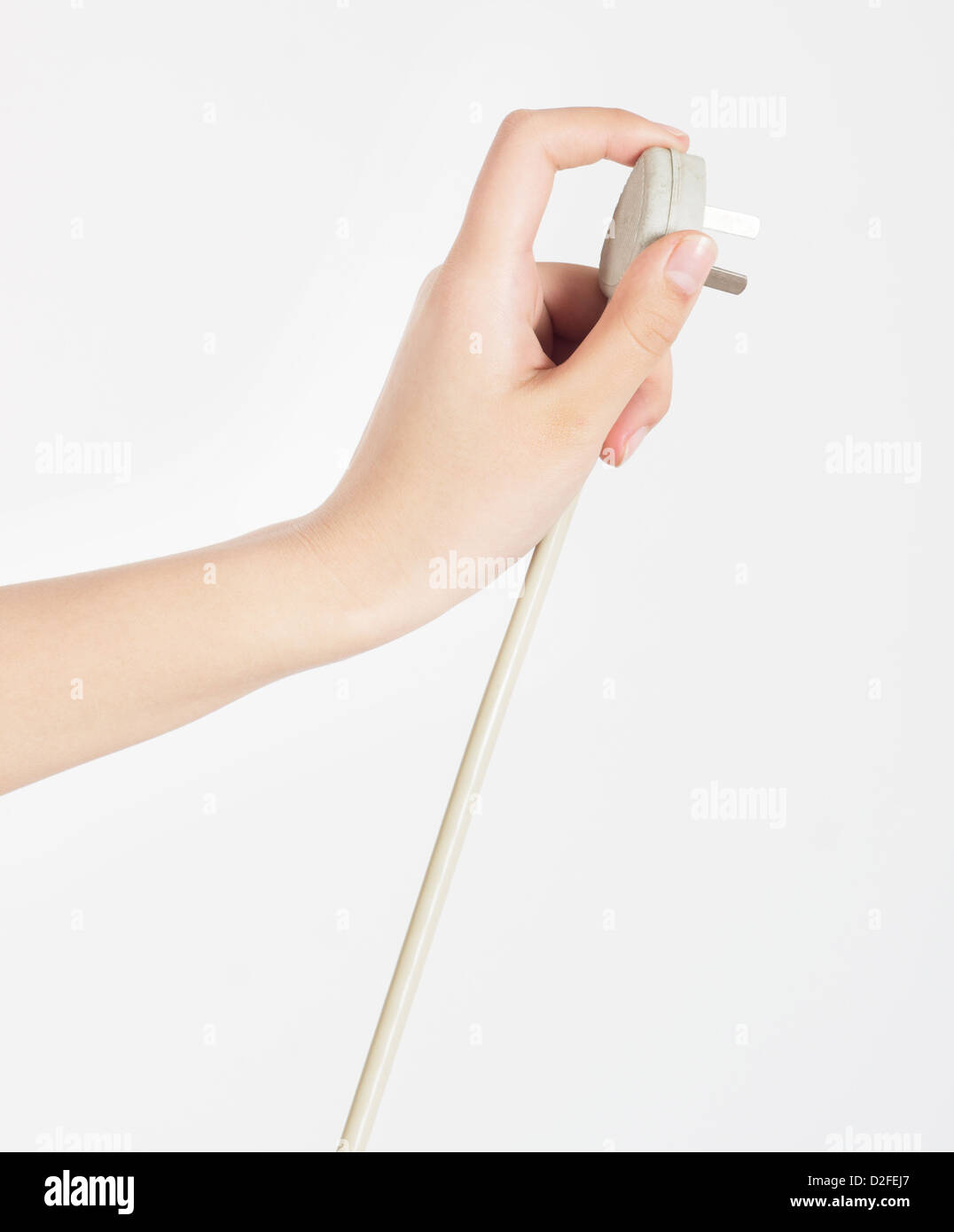 Woman holding plug socket power Stock Photo - Alamy Woman holding plug socket power Stock Photo - Alamy