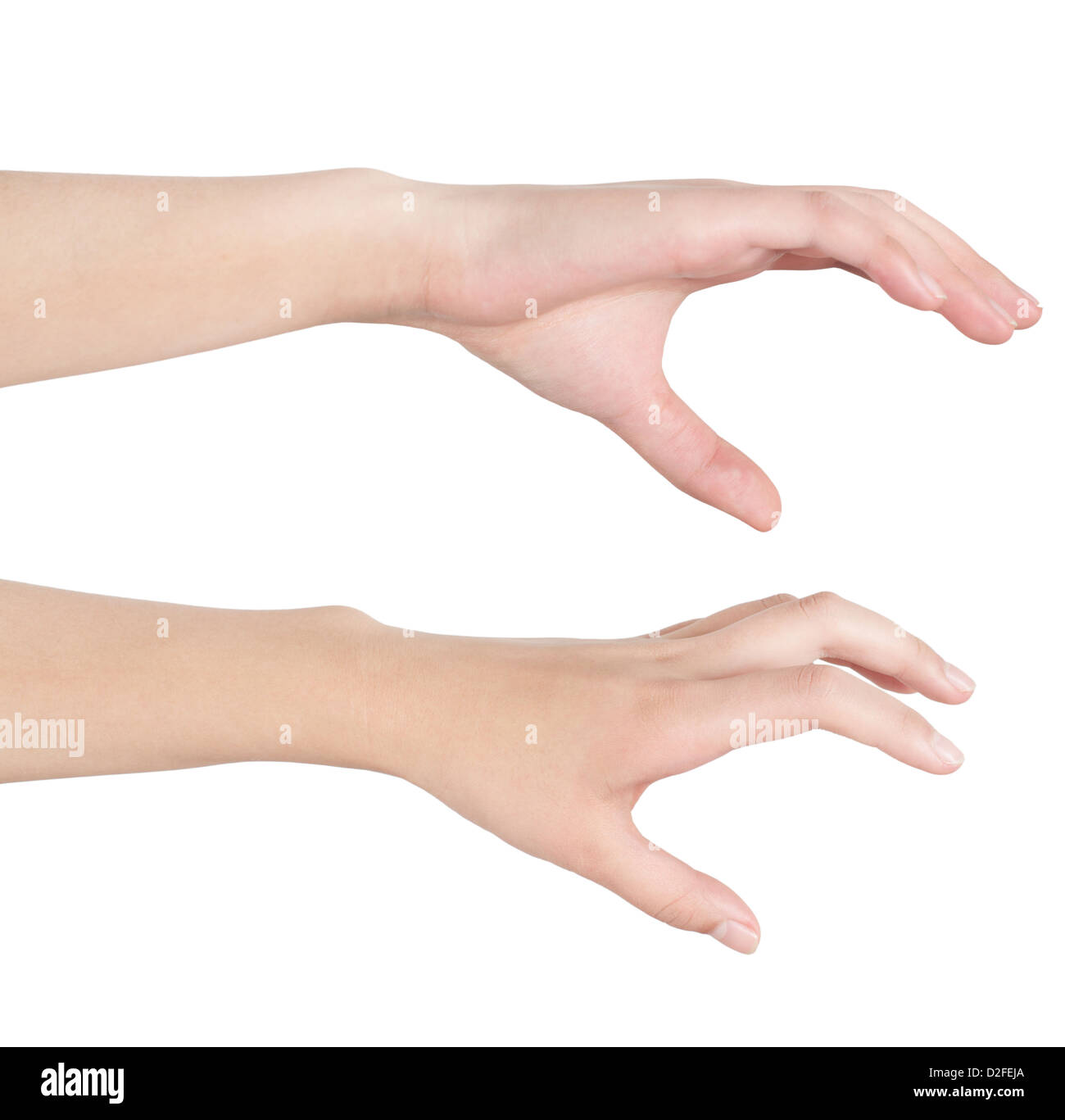 Woman's hand, grab the posture Stock Photo - Alamy