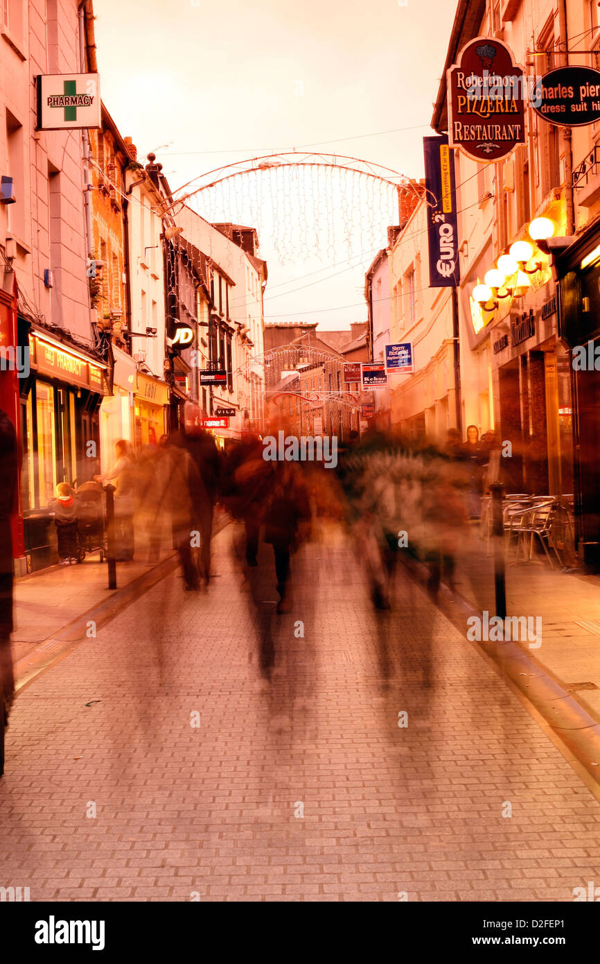 wexford town, old irish street, book cover Stock Photo - Alamy