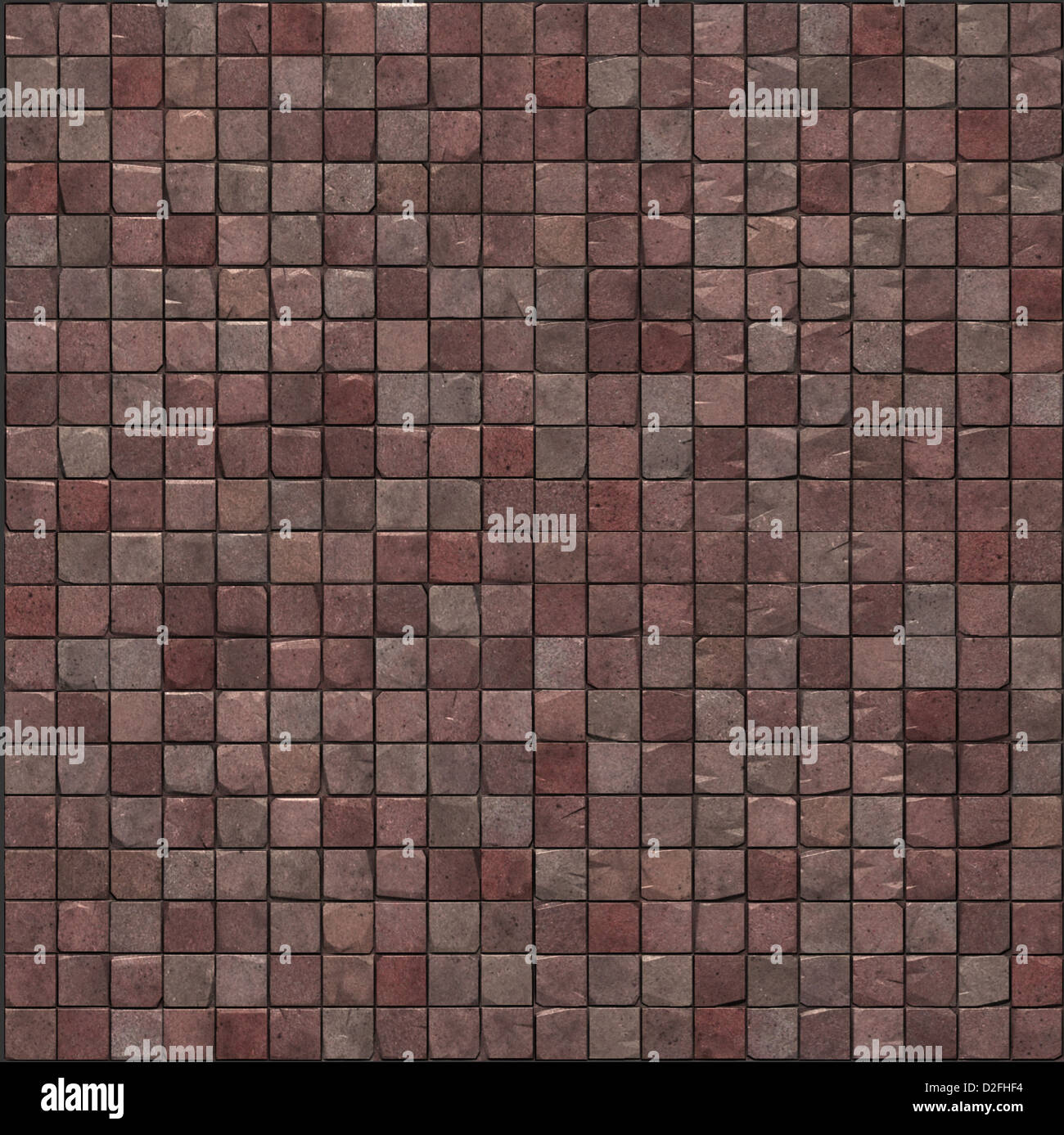 extra large 3d render of punk mosaic wall floor Stock Photo - Alamy