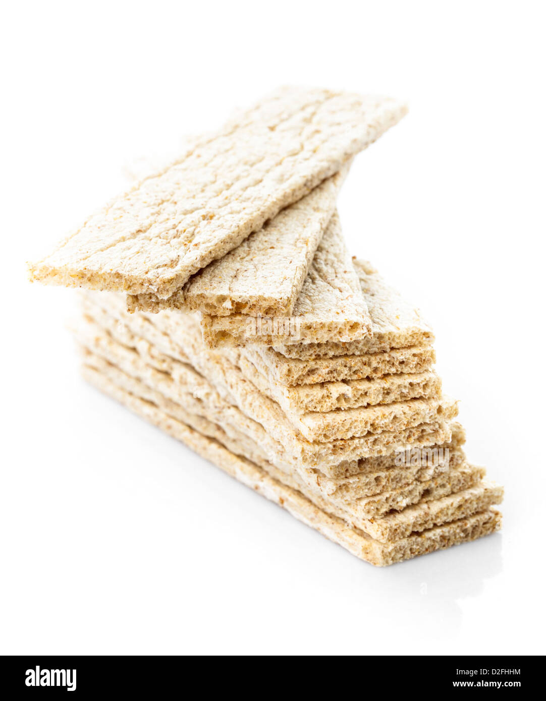 Crispbread - healthy eating for diet, on white backgorund Stock Photo ...