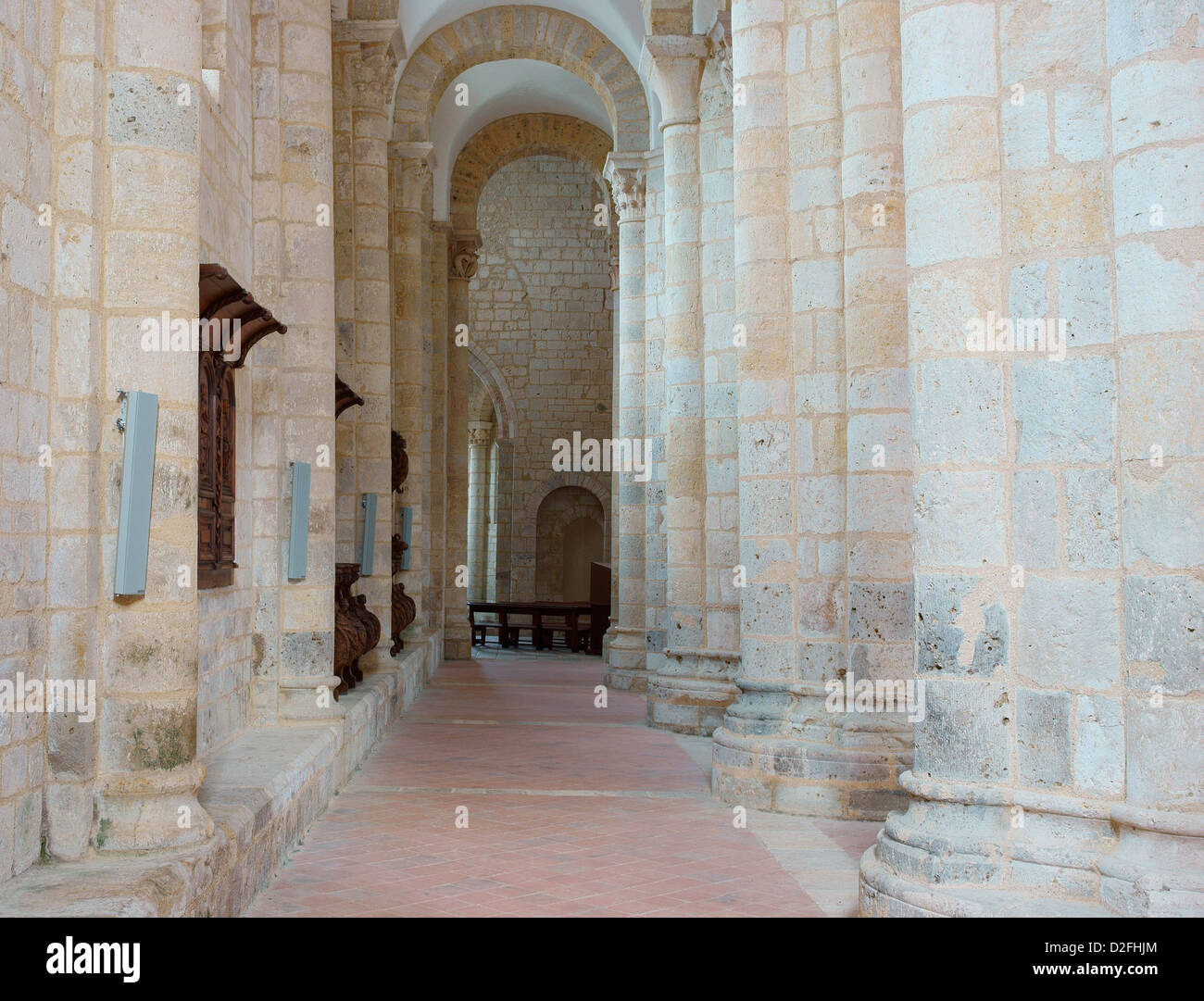 Moirac Cluniac romanesque church Notre Dame Lot et Garonne Stock Photo ...