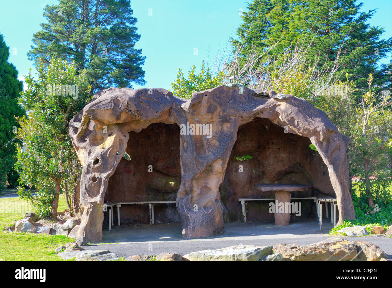 Twin cave sheds Stock Photo - Alamy