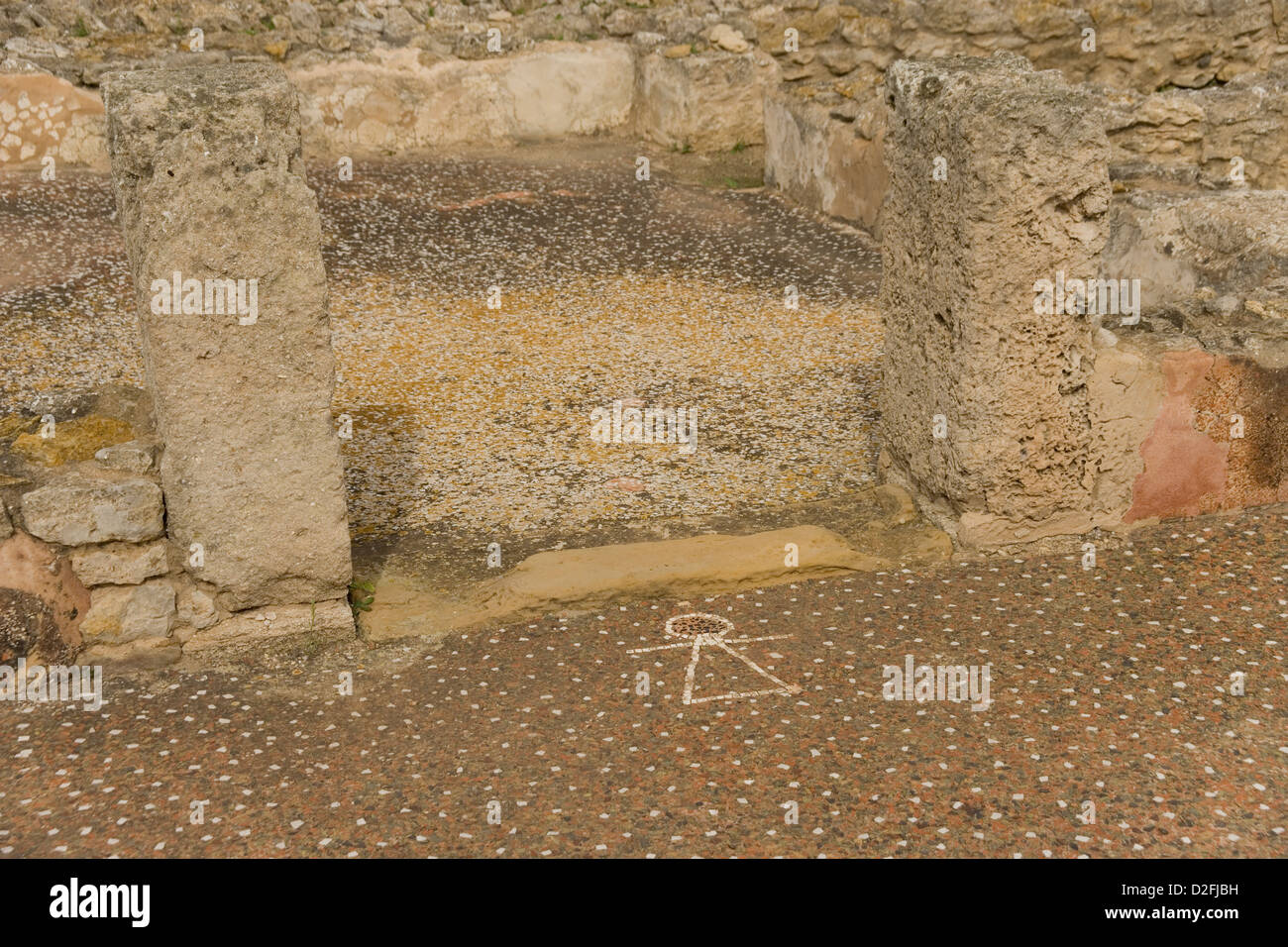 The House of Tanit and symbol of a goddess Punic settlement of ...