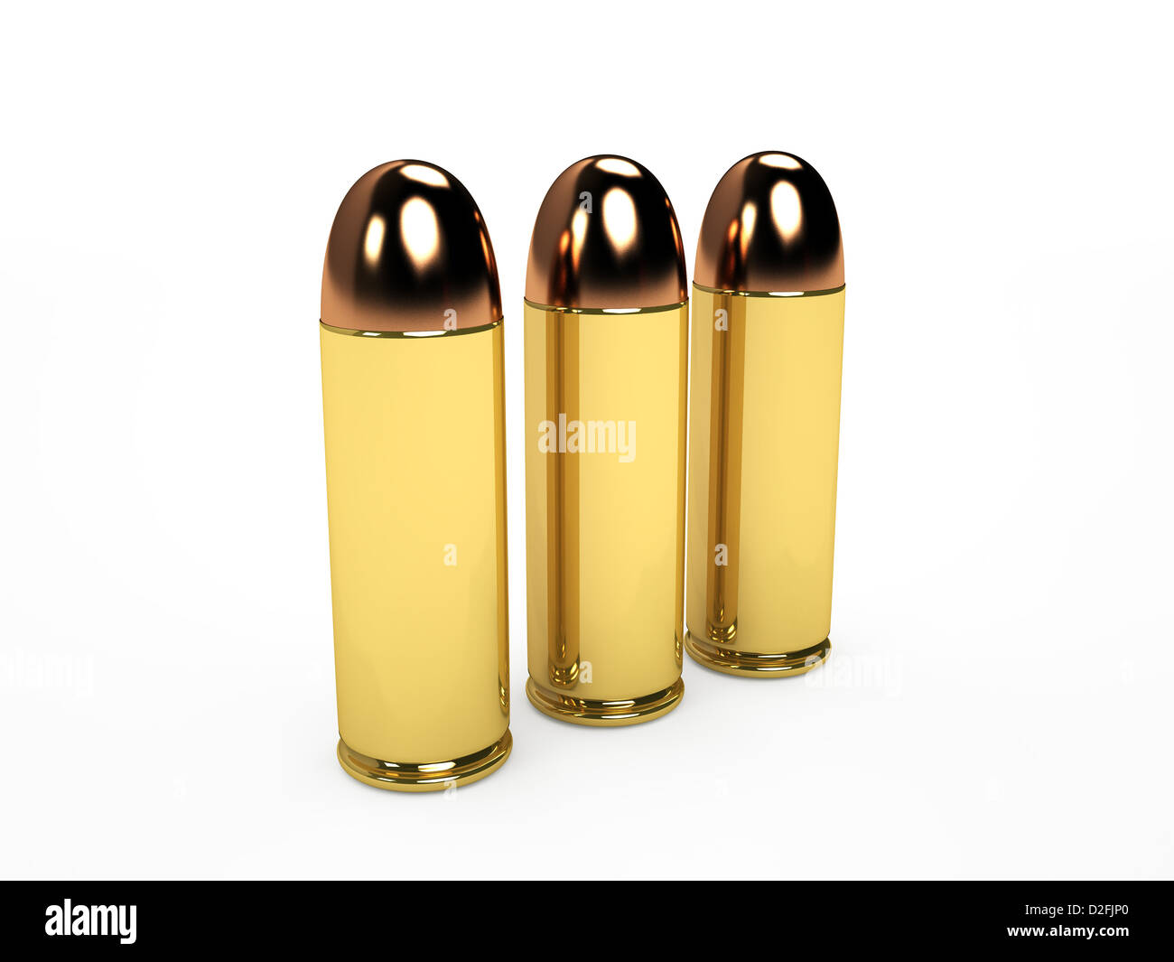 Cartridges isolated on white. Render Stock Photo - Alamy