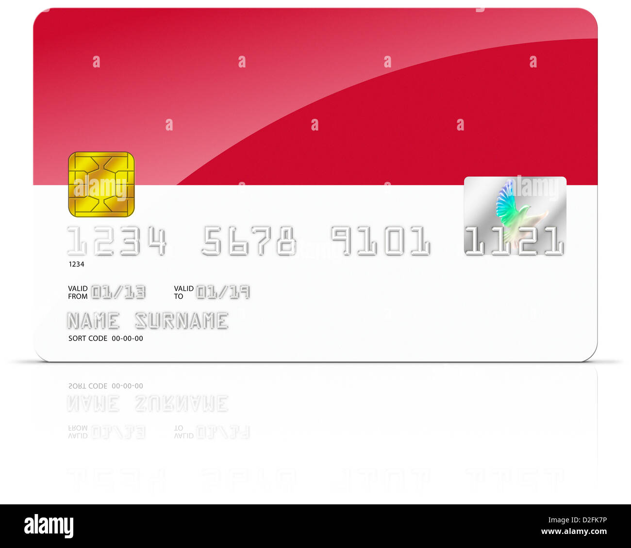 Monaco credit card. Clipping path included Stock Photo - Alamy