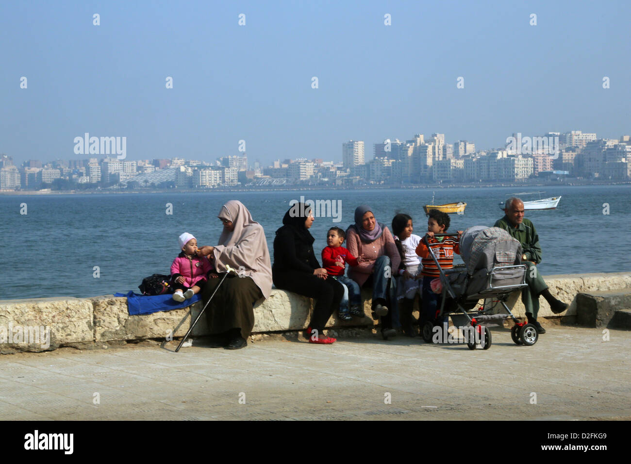 Egypt, Alexandria coast Stock Photo - Alamy