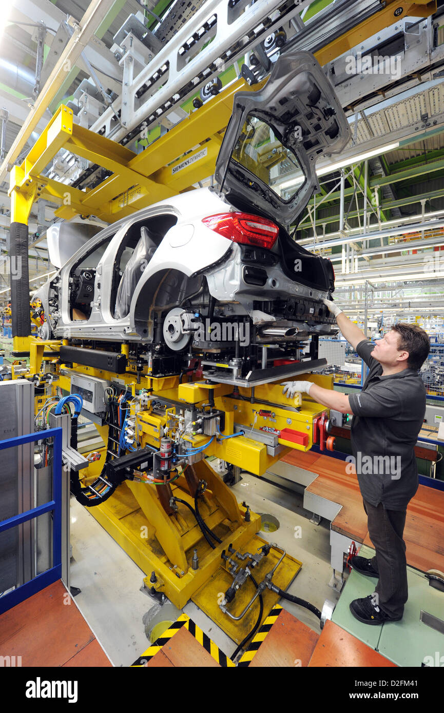 A car is produced at the plant Rastatt of Daimler AG on Monday, 16 July ...