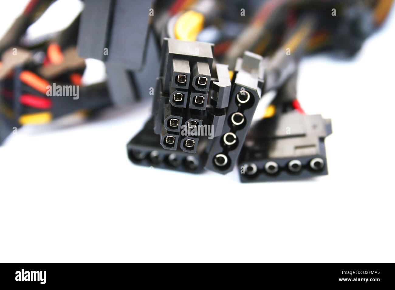 Plugs isolated on white background Stock Photo - Alamy