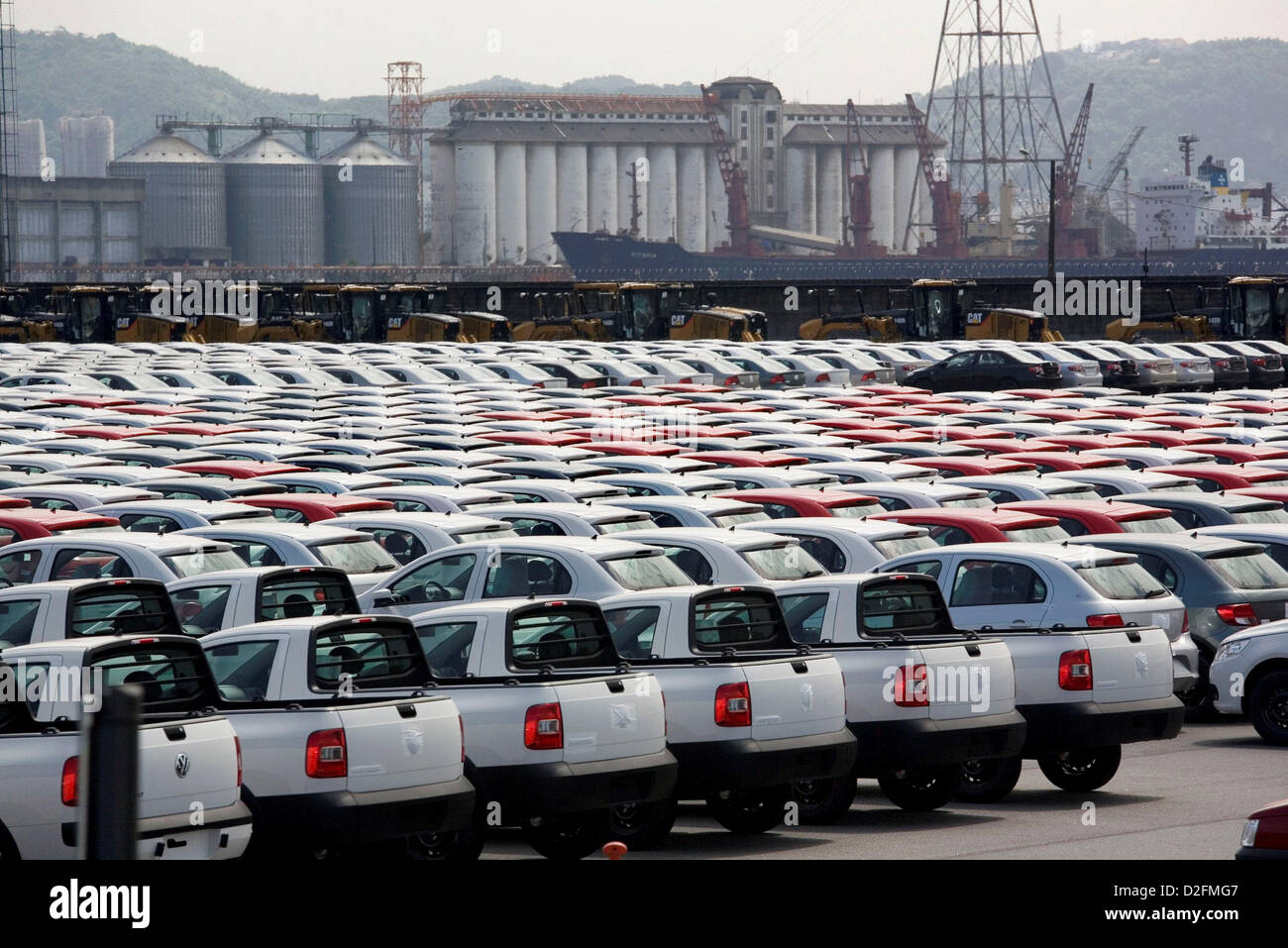 FILE: A picture dated 2011 shows the terminal of Volkswagen cars in ...