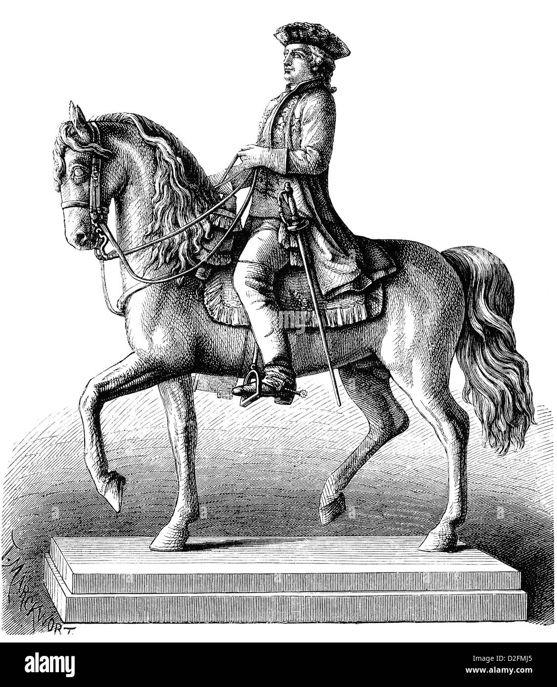 equestrian statue in Brunswick of Karl Wilhelm Ferdinand von ...