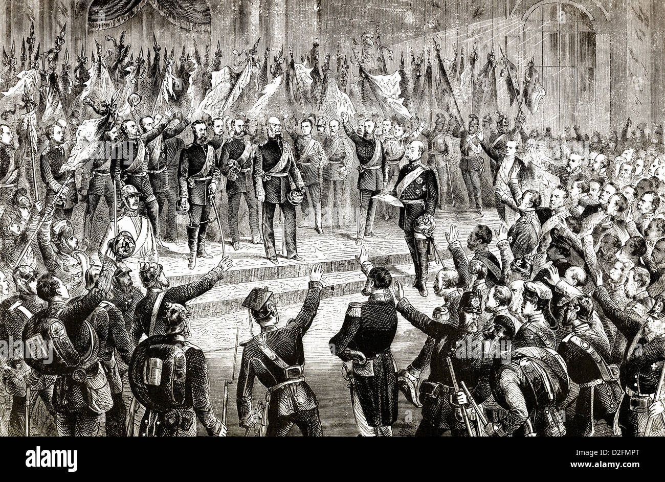 Imperial Proclamation in the Hall of Mirrors at the Palace of ...