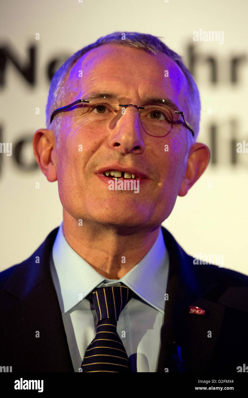 President of the SCNF Guillaume Pepy, French national railway authority ...