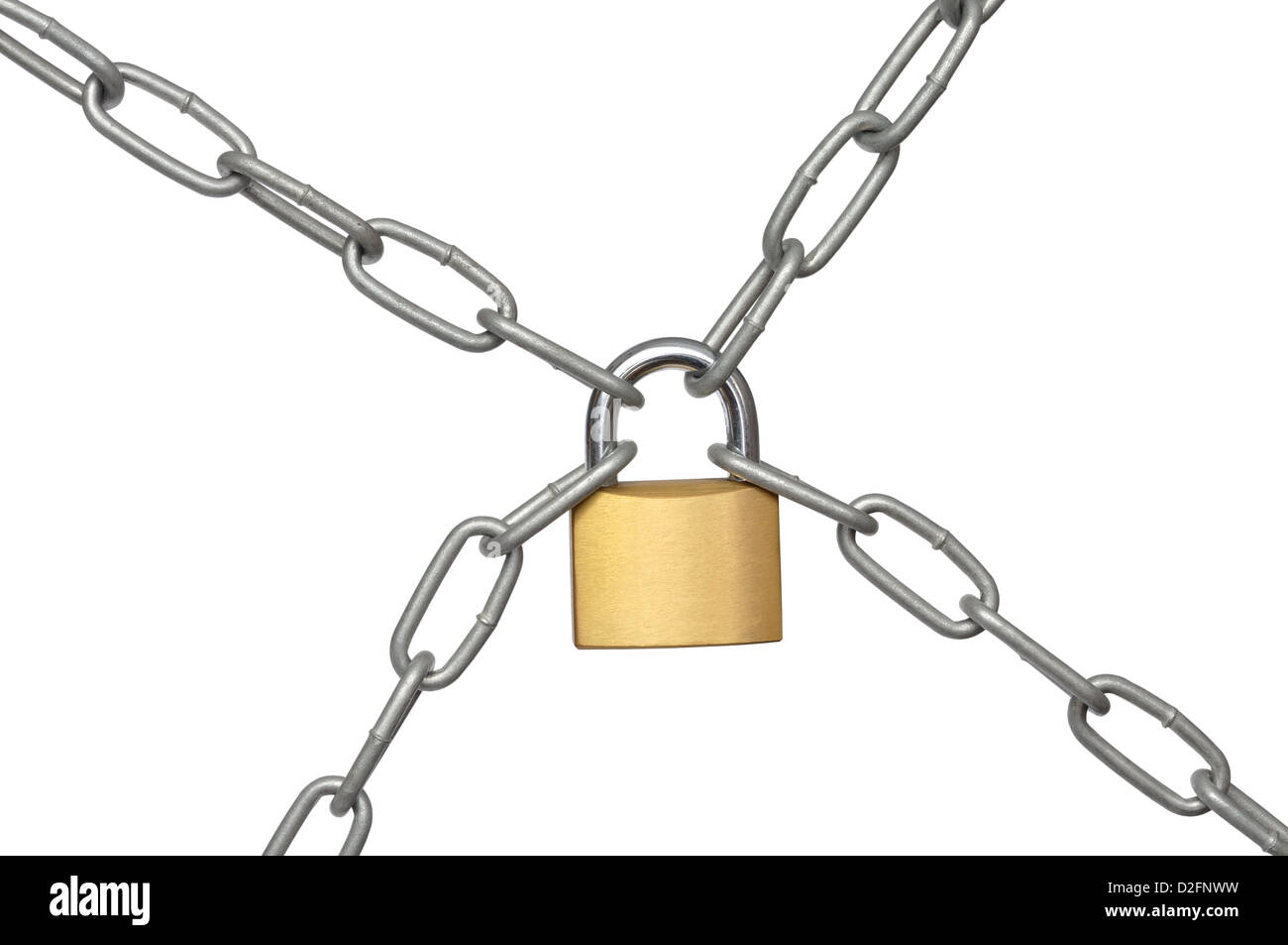 Padlock and Chain Stock Photo - Alamy