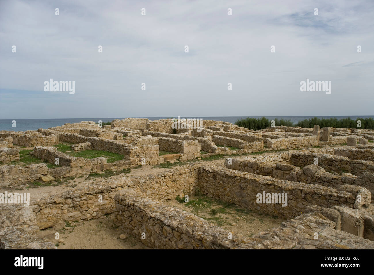 The Punic settlement of Kerkouane on the Cap Bon peninsula in Tunisia ...