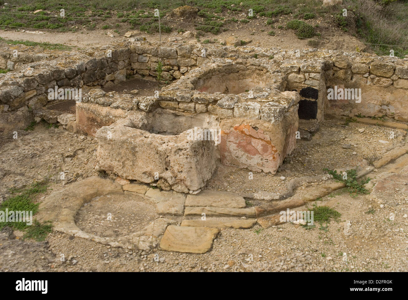 House in the Punic settlement of Kerkouane on the Cap Bon peninsula in ...