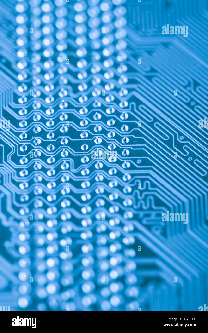 Microchip close up background for technology design Stock Photo - Alamy