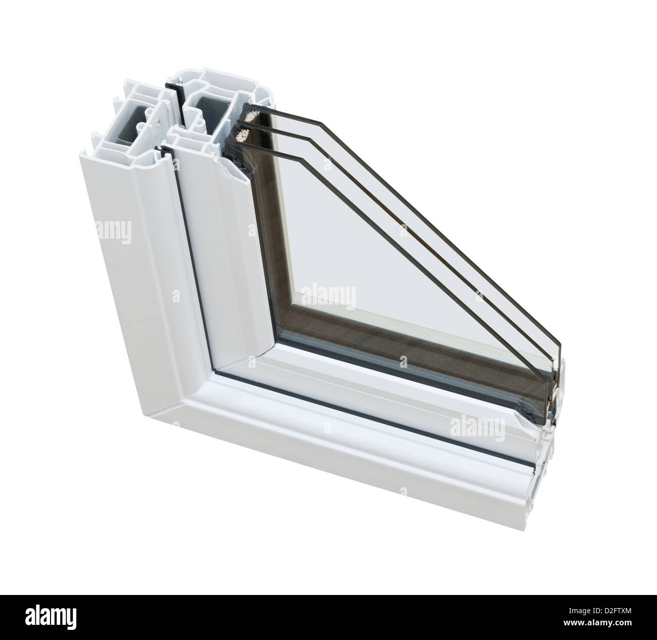 Cross section of pvc profile for window High Resolution Stock ...