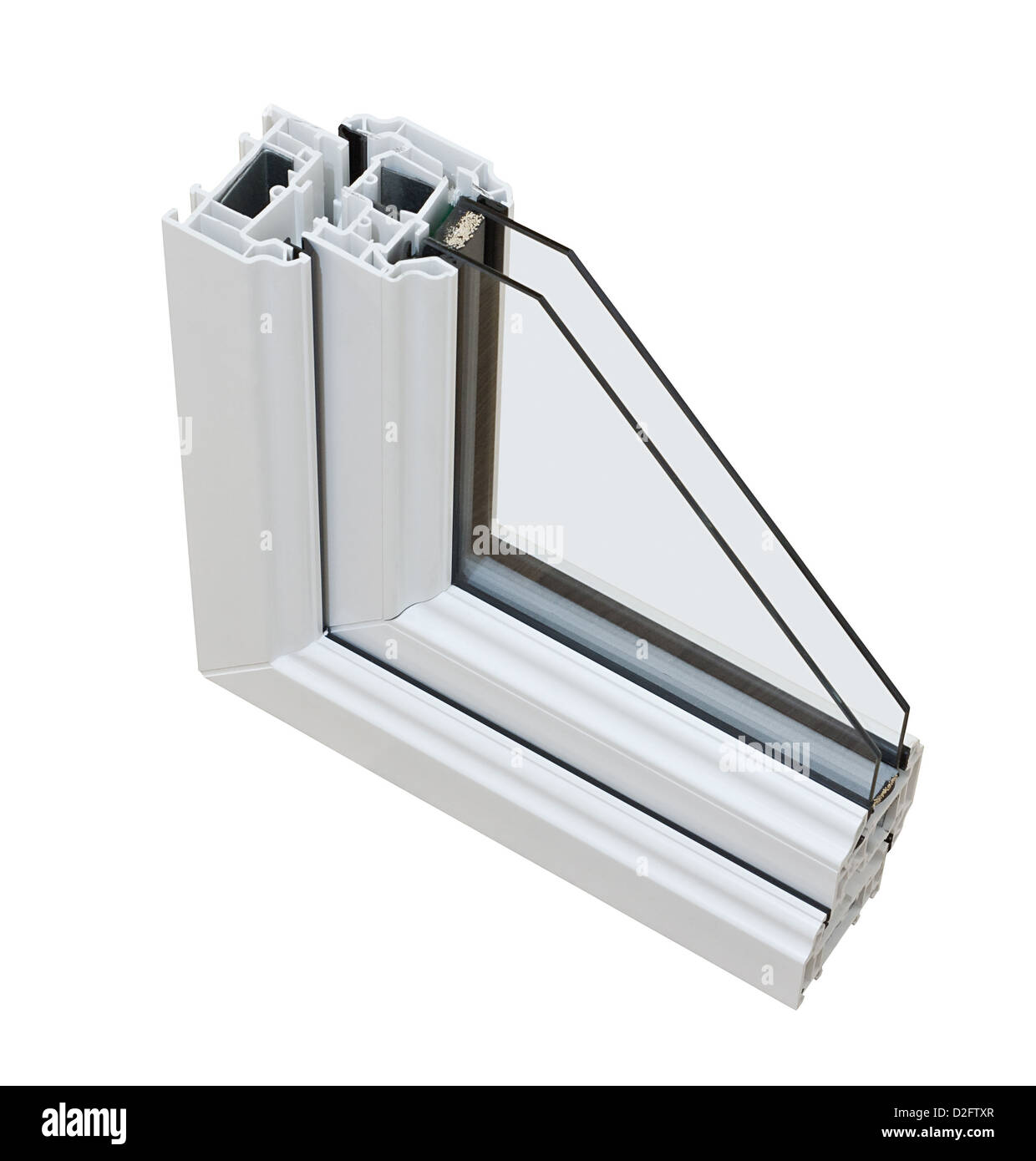 Cross section of pvc profile for window High Resolution Stock ...