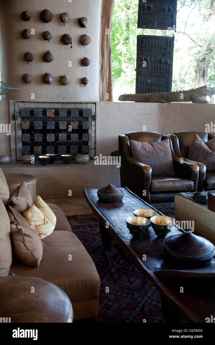 The interior of a game lodge, South Africa Stock Photo - Alamy
