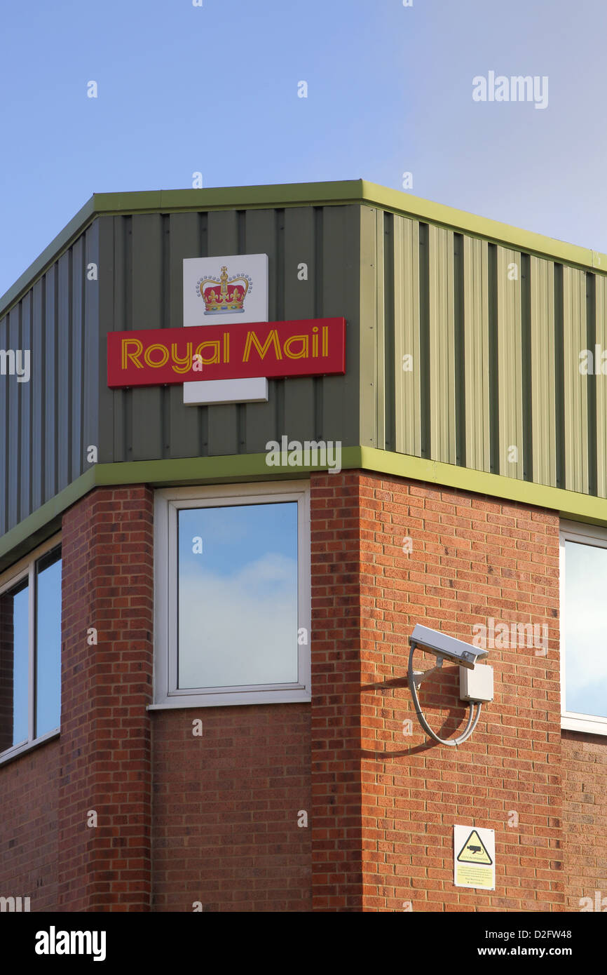 royal mail sorting office in the industrial and commercial area of ...