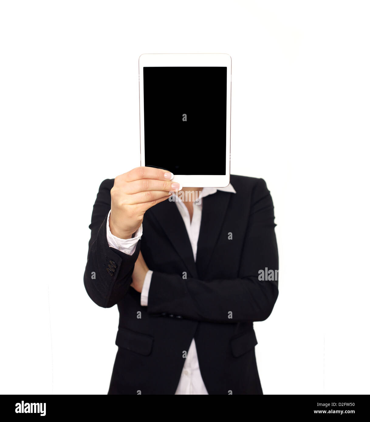 You can insert face on the tablet screen Stock Photo - Alamy
