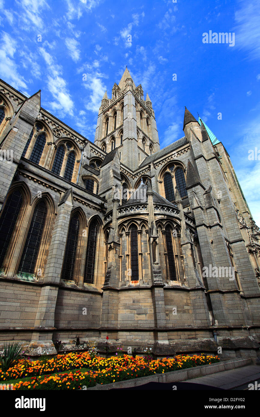 Truro Cathedral; Truro City; Cornwall County; England; UK Stock Photo ...