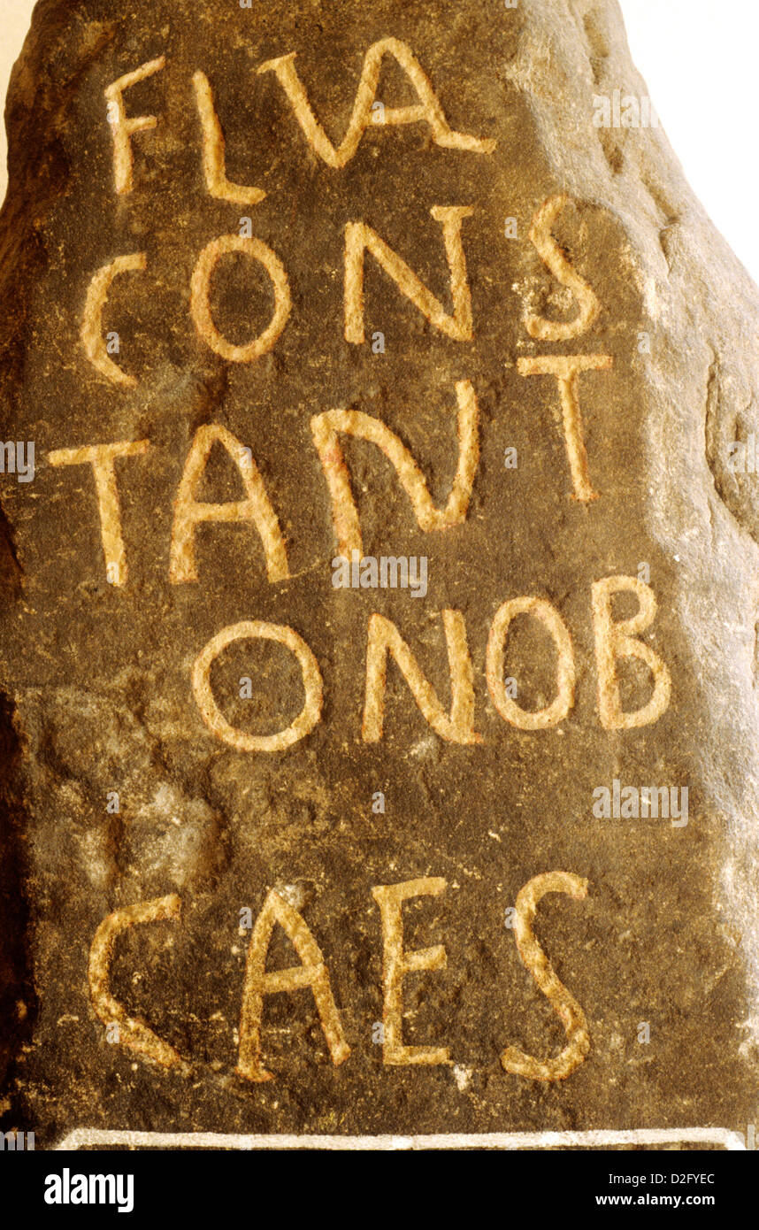 Roman Inscription, from Hadrians Wall, Tulie House Museum, Carlisle ...