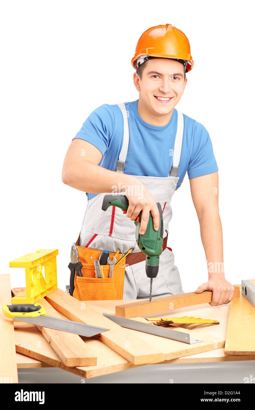 Drilling machine worker hi-res stock photography and images - Alamy