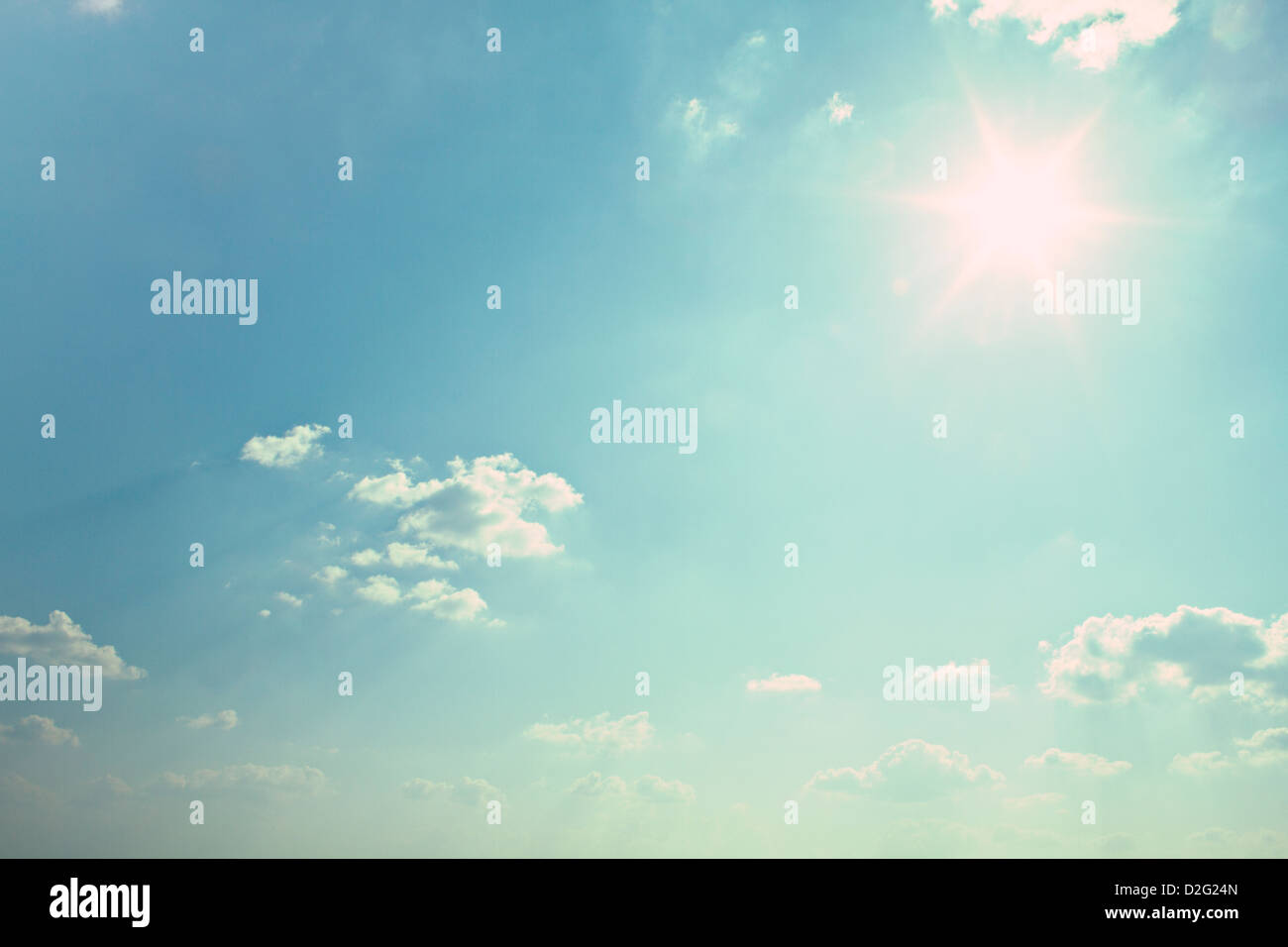 sky with sun Stock Photo - Alamy