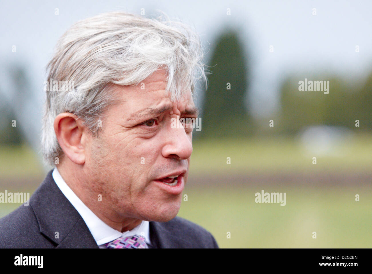 Speaker and Buckingham MP John Bercow pictured while unveiling a ...