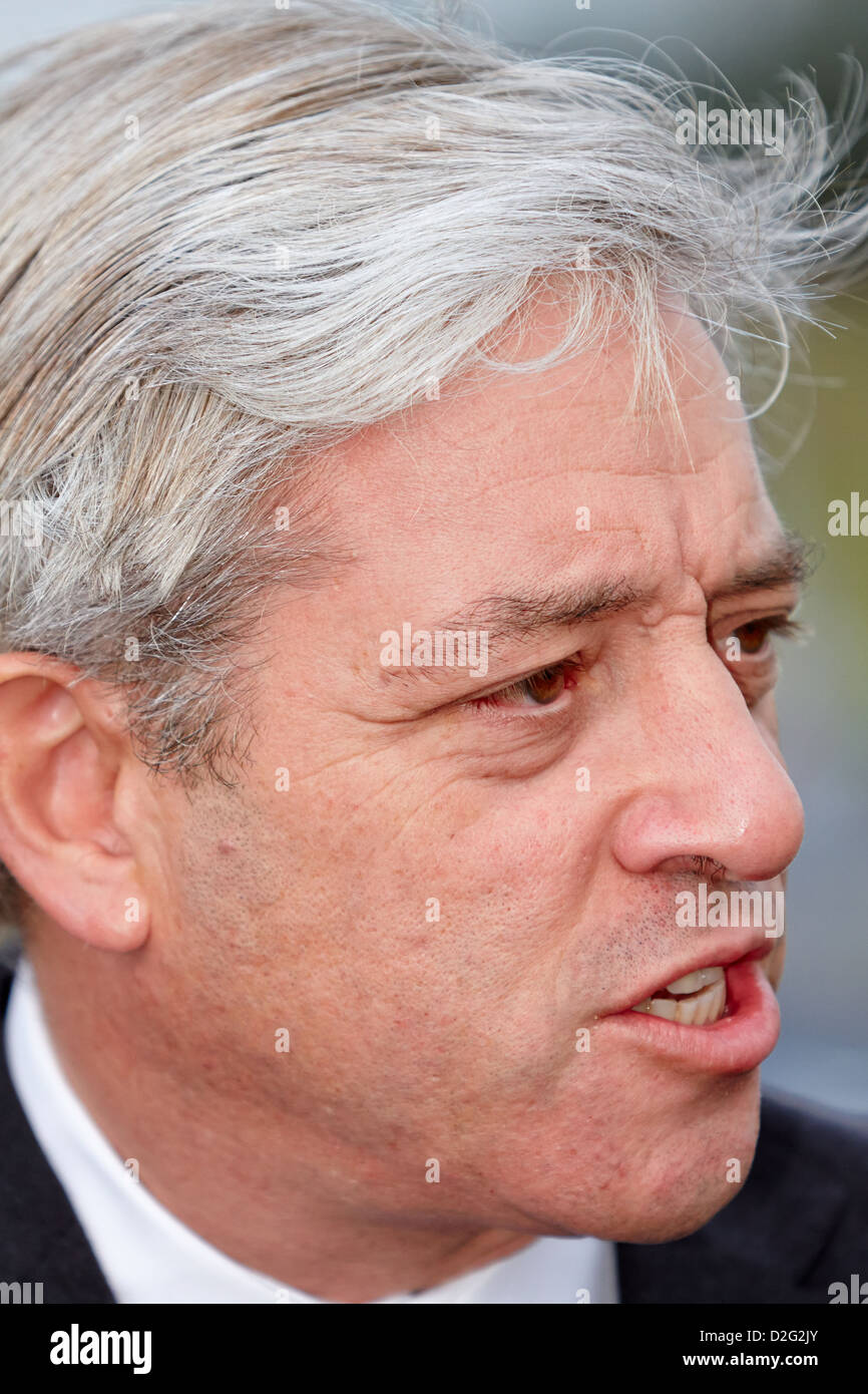 Speaker and Buckingham MP John Bercow pictured while unveiling a ...