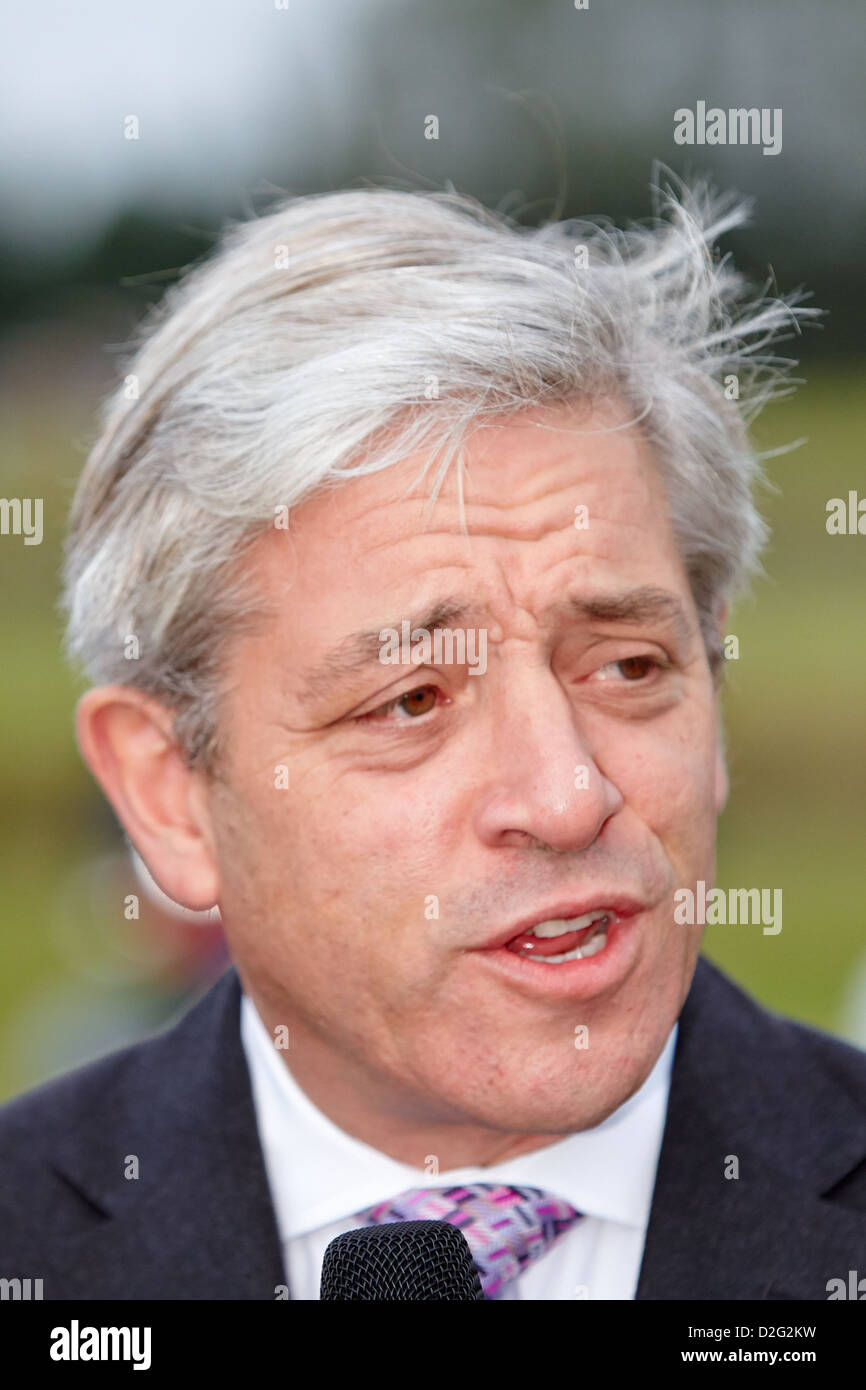 Speaker and Buckingham MP John Bercow pictured while unveiling a ...