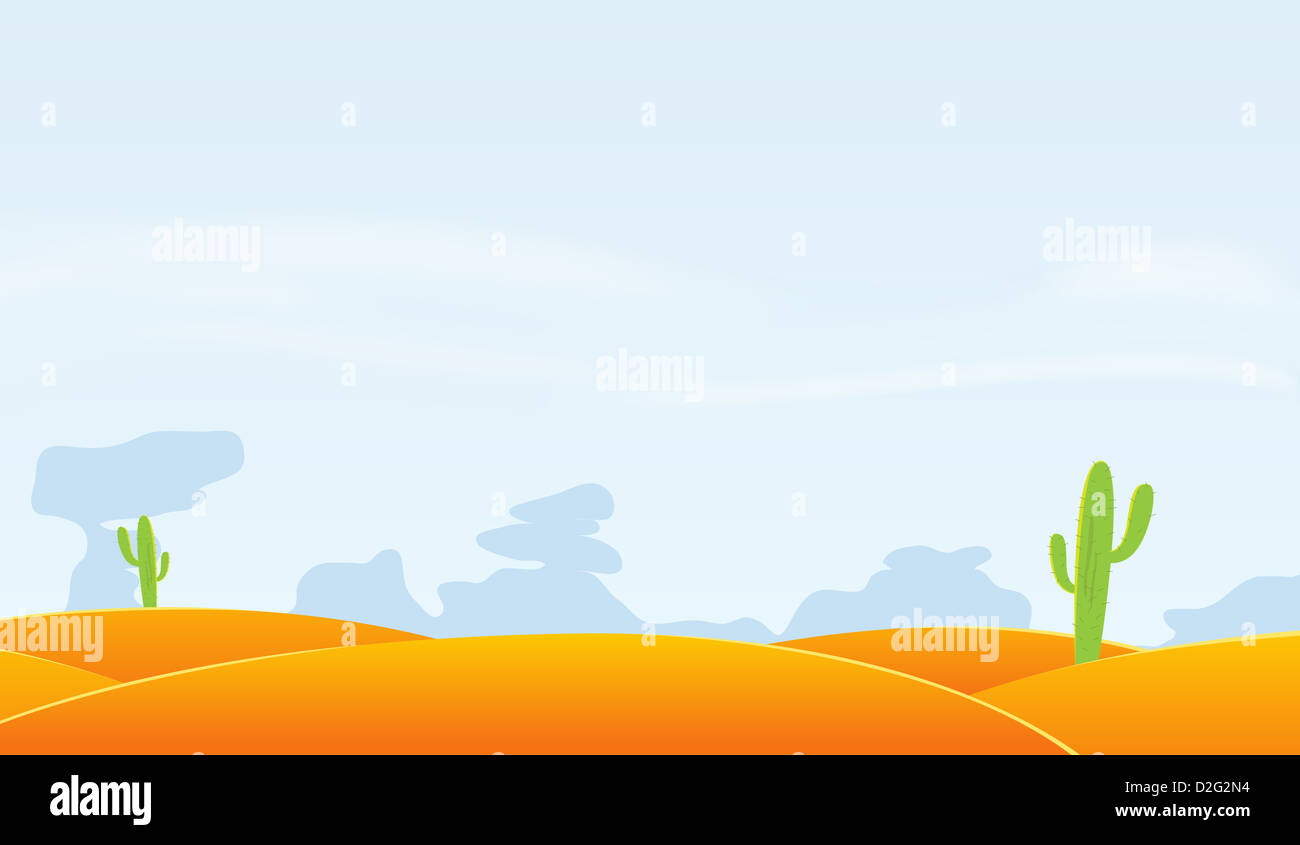 Cartoon desert hi-res stock photography and images - Alamy