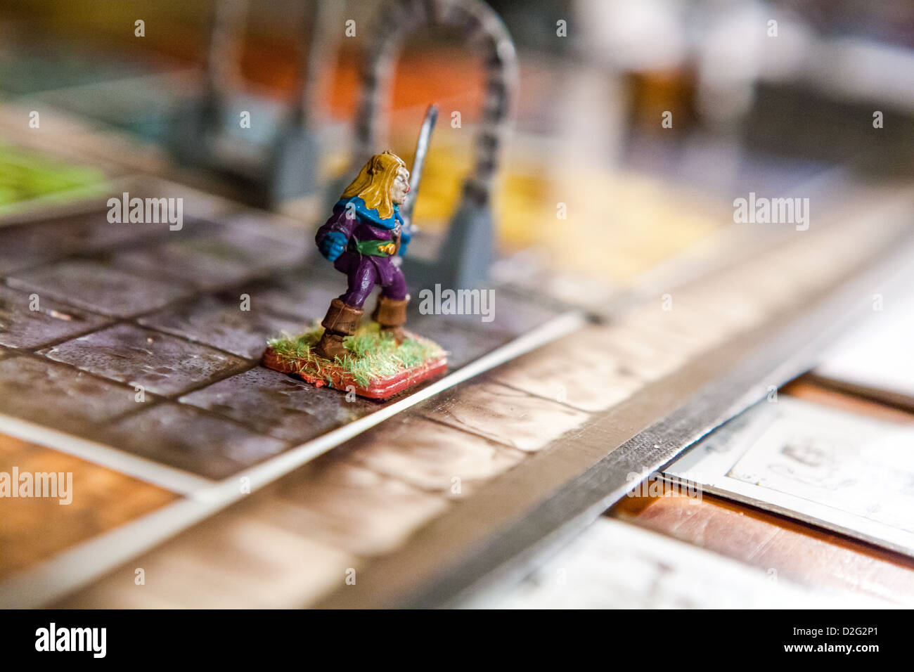 Miniature board gaming figure Stock Photo - Alamy