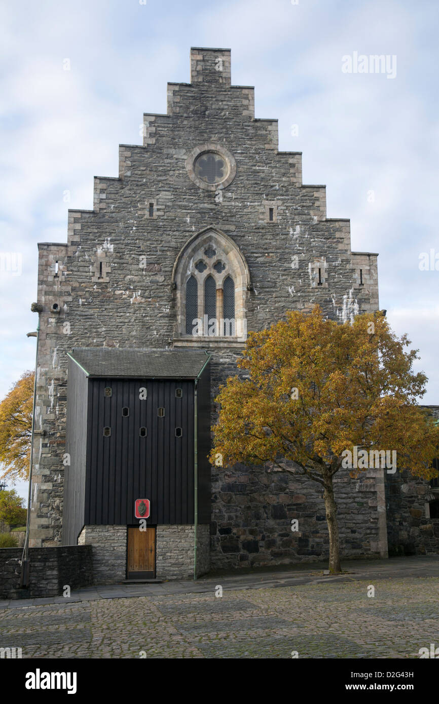 The city of Bergen, Norway in enlighten by the colors of autumn Stock ...