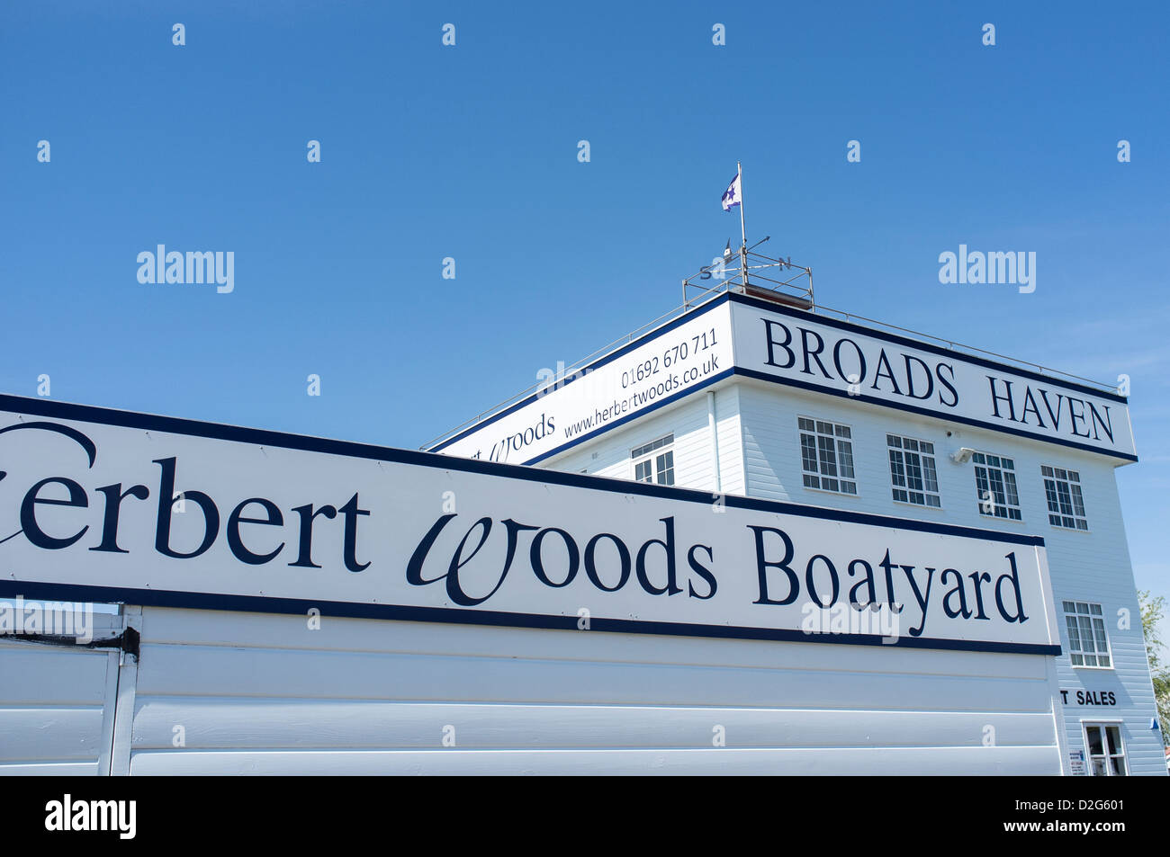 Herbert Woods Tower at the Broads Haven Boatyard Potter Heigham Norfolk ...