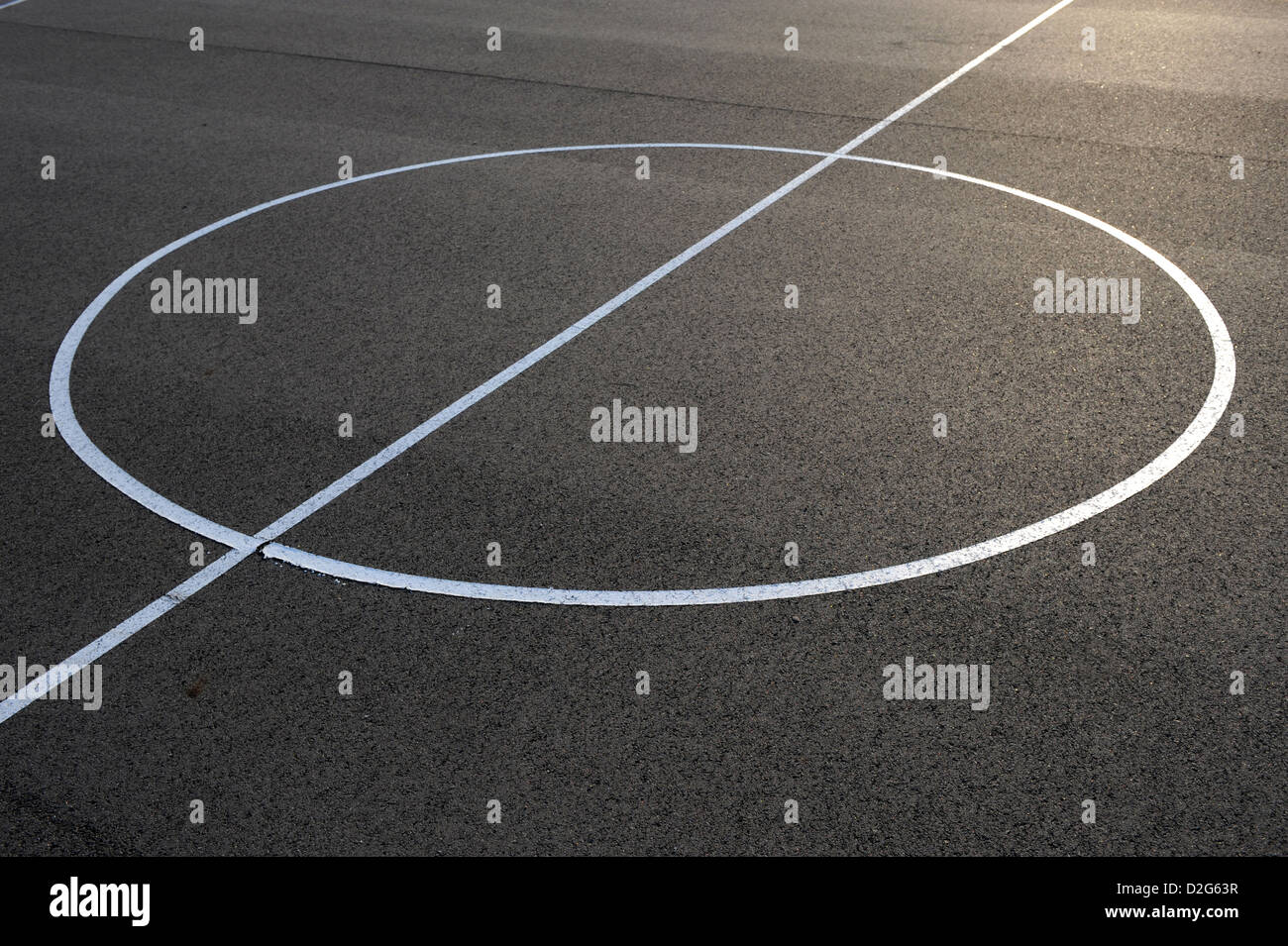 Berlin, Germany, the center line on a sports field Stock Photo - Alamy