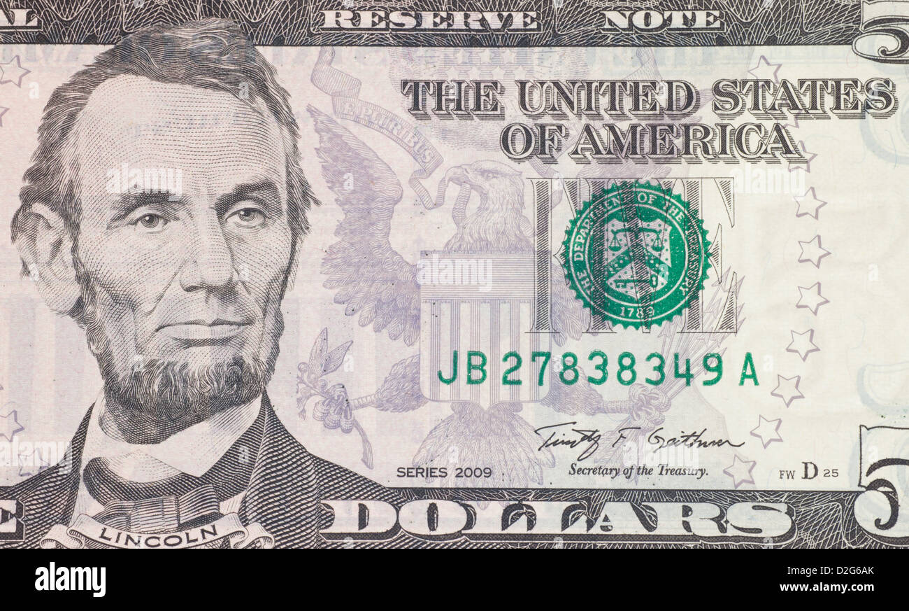 Berlin, Germany, the five-dollar bill Stock Photo - Alamy