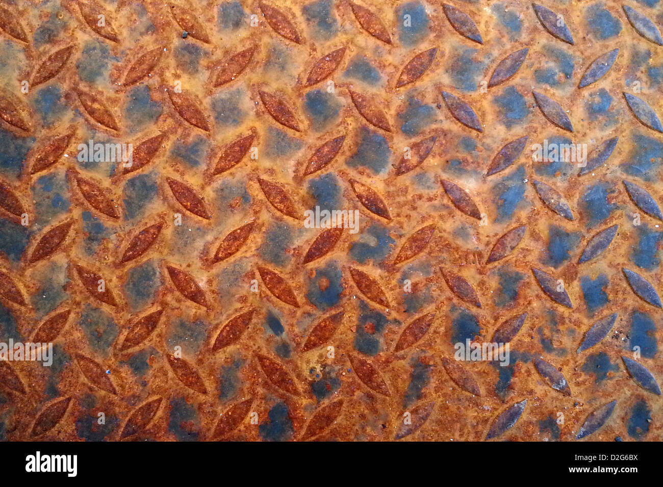 Rusted diamond metal texture Stock Photo - Alamy