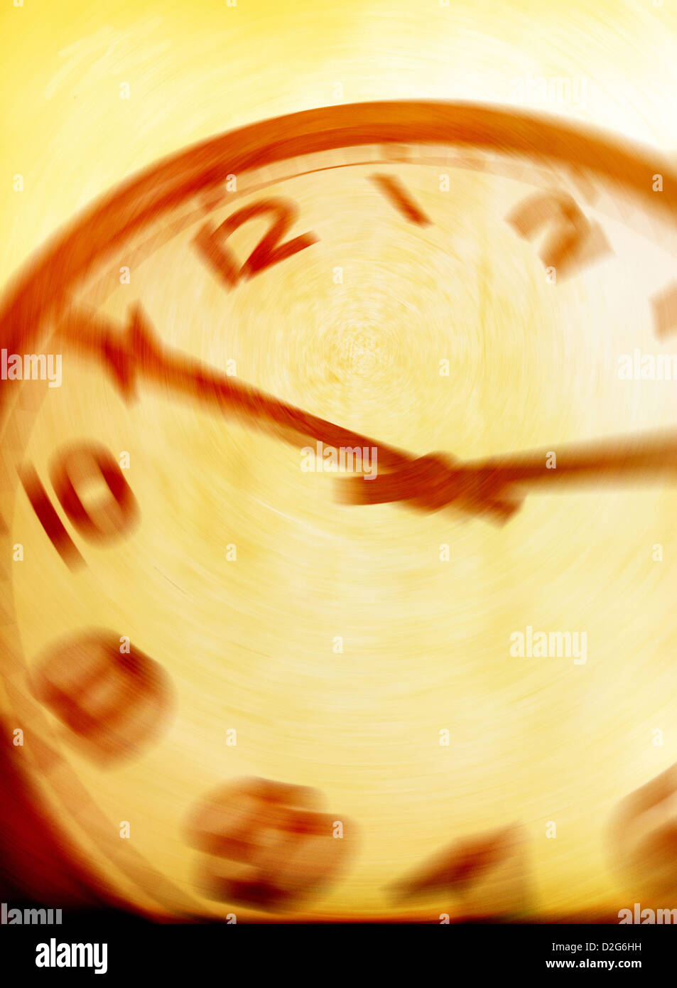 Vintage clock blurred - conceptual image of time running or passing ...