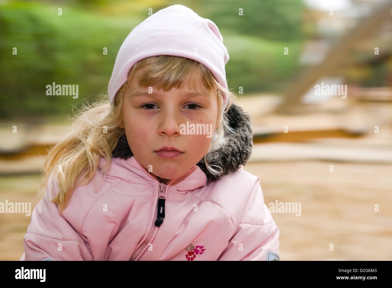 Berlin, Germany, a girl on a playground Stock Photo - Alamy