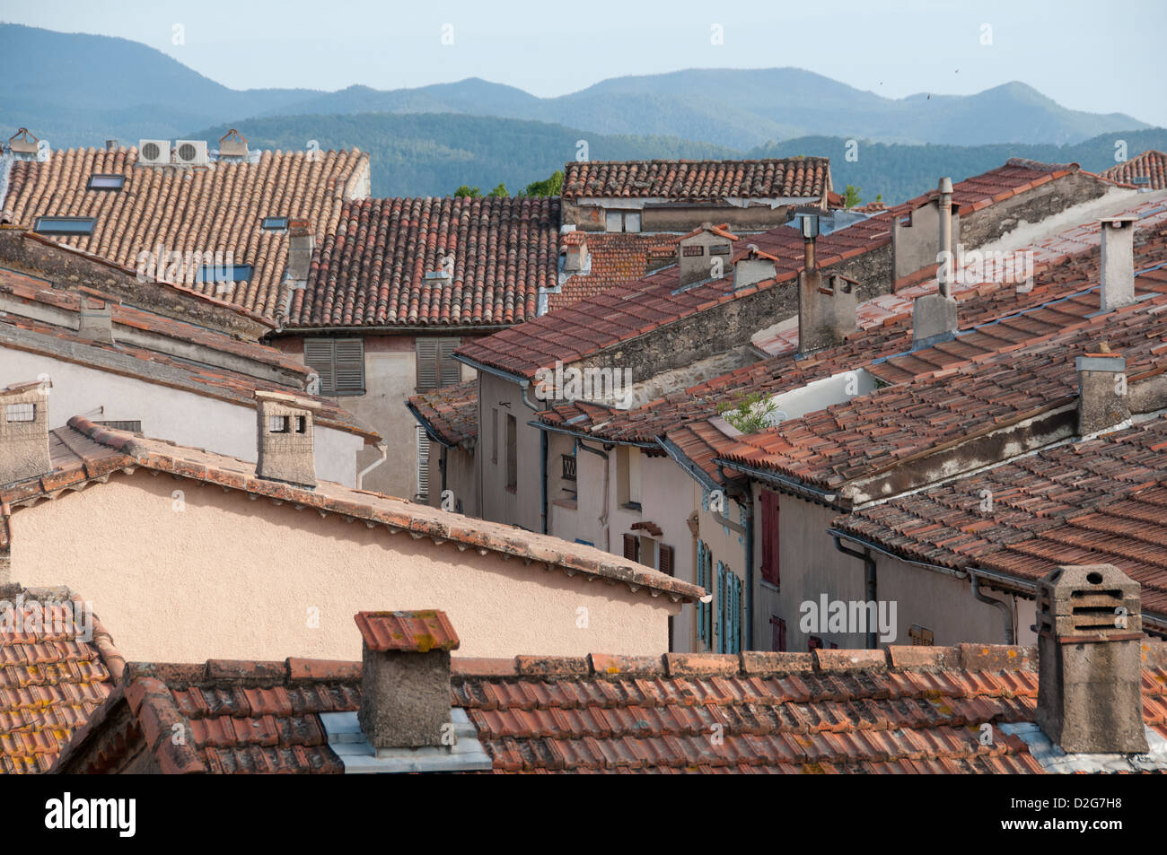 Rooftops village of Montauroux Provence France Stock Photo - Alamy