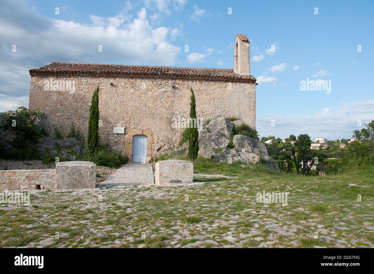 The Beautiful chapel of St Barthélémy in Montauroux Provence France ...