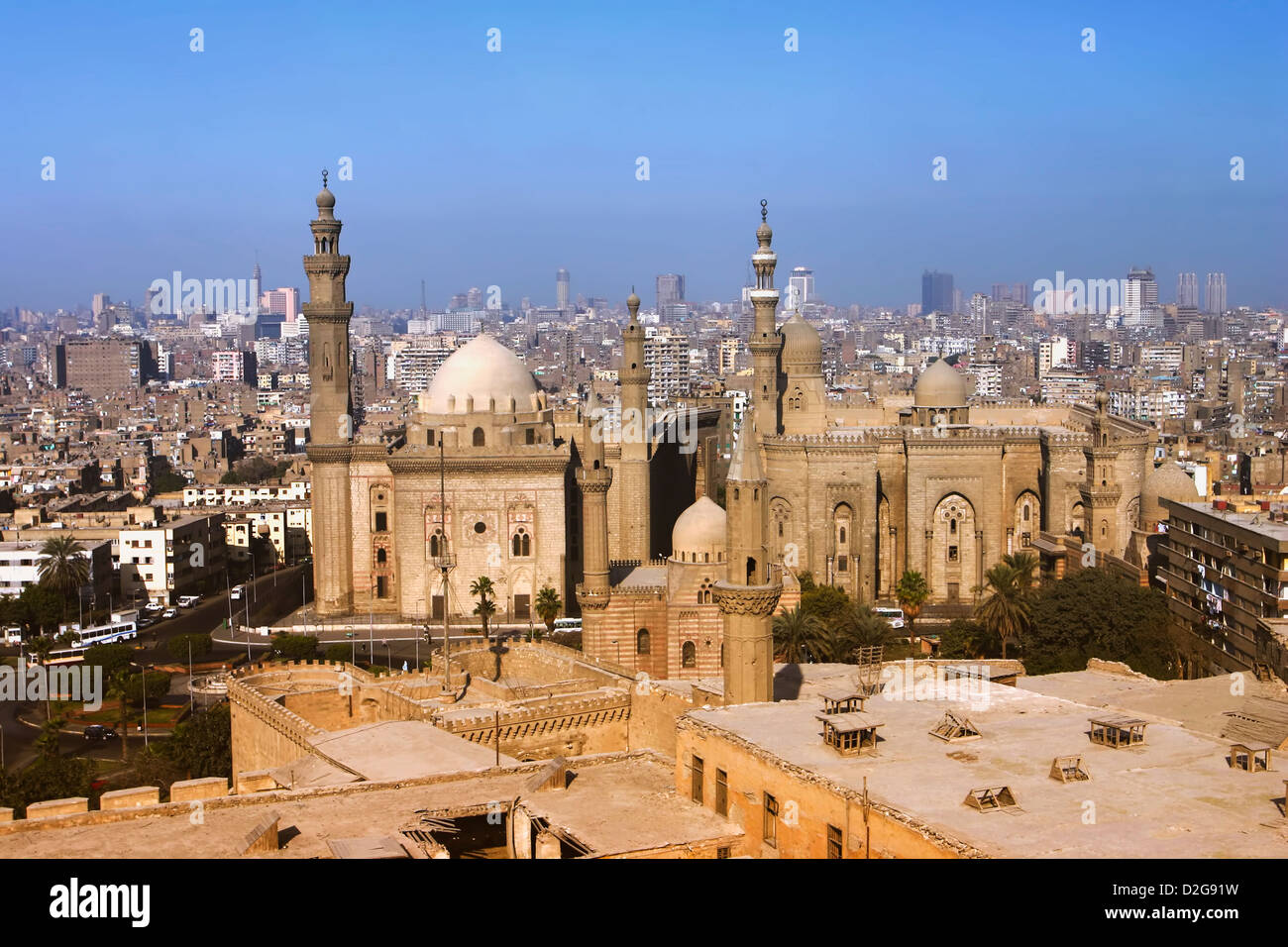 An overview of Cairo from the Citadel Stock Photo - Alamy