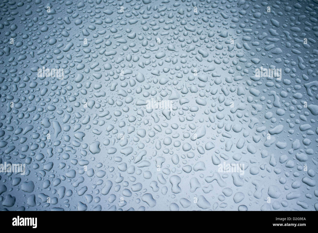 Water drops on metal surface Stock Photo - Alamy