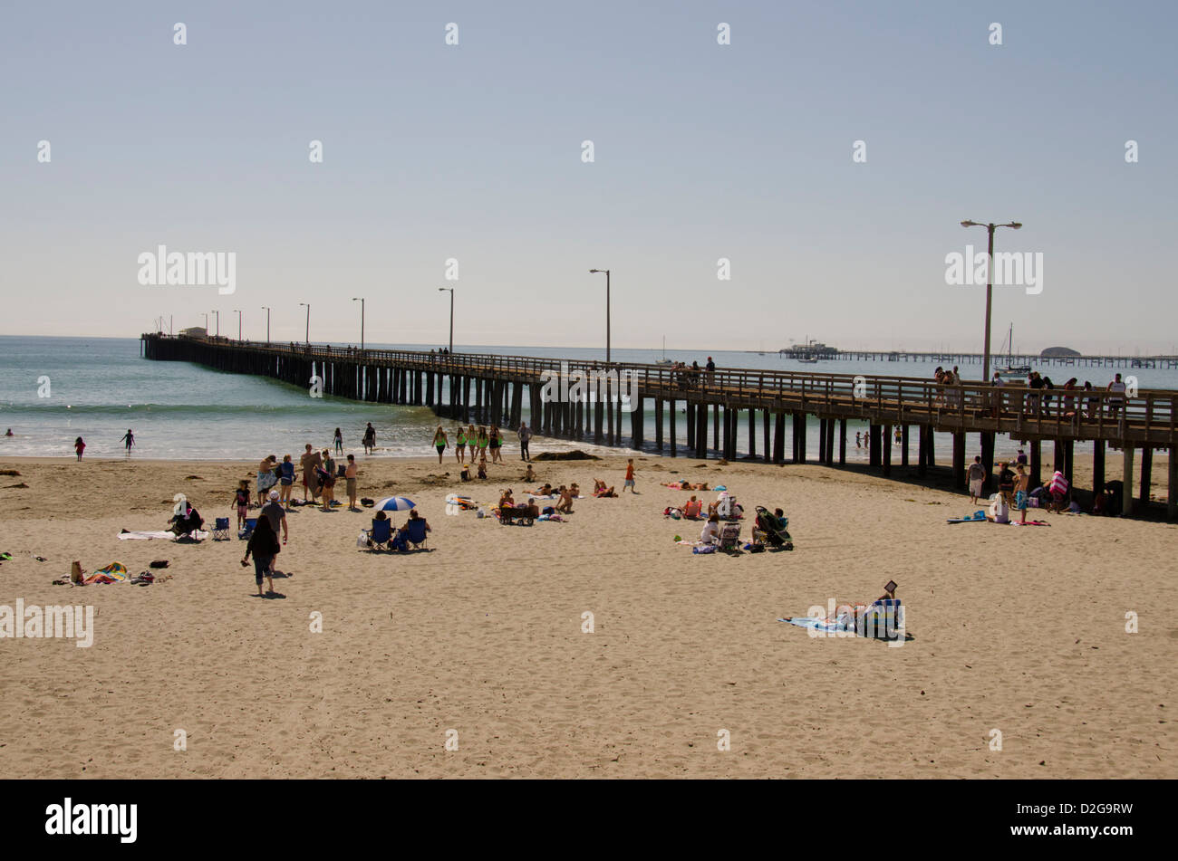 California, Pacific Coast, Avila Beach. Historic landmark Avila Beach ...