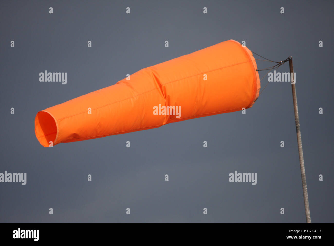 Inflated orange wind-sock Stock Photo - Alamy